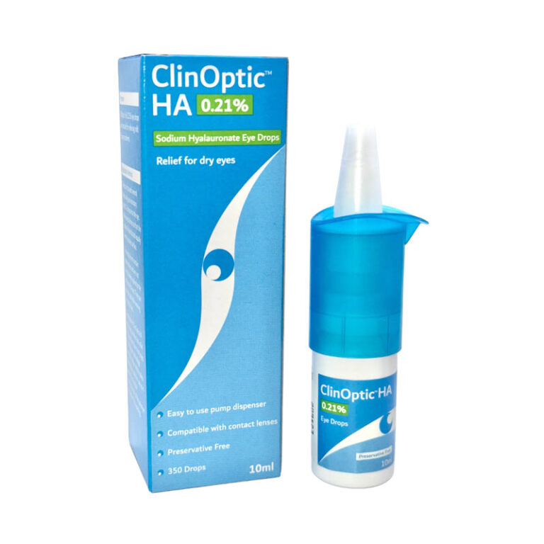ClinOptic® HA Sodium Hyaluronate PF eye drops 0.1%, 0.21% & 0.4% 10ml ...